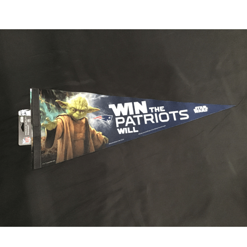 Team Pennant - Star Wars Yoda - New England Patriots – Overtime Sports