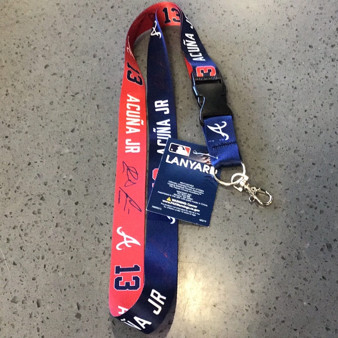 Player Lanyard Ronald Acuna Jr. Atlanta Braves – Overtime Sports
