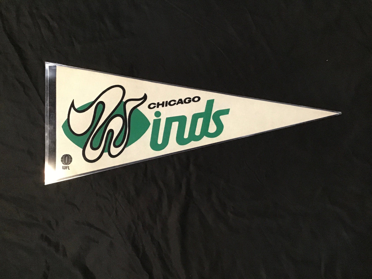 Team Pennant Chicago Winds Football WFL Vintage 1970s – Overtime Sports