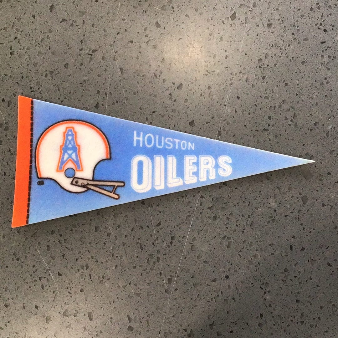 Team Pennant Mini Vintage Football Houston Oilers – Overtime Sports