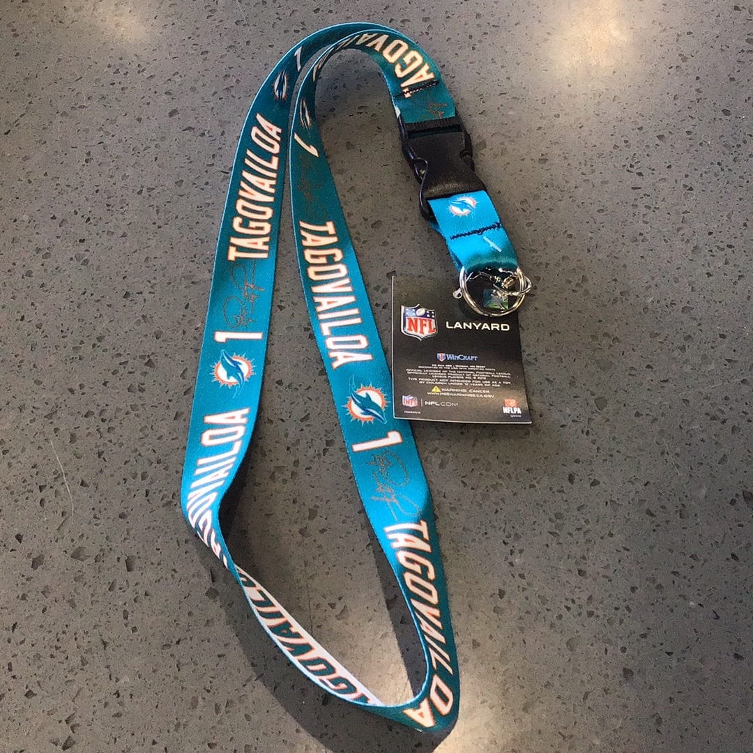 Player Lanyard Tua Tagovailoa Miami Dolphins – Overtime Sports
