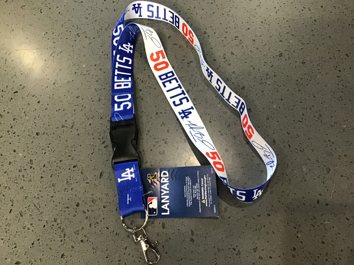 Player Lanyard Mookie Betts #50 LA Dodgers – Overtime Sports
