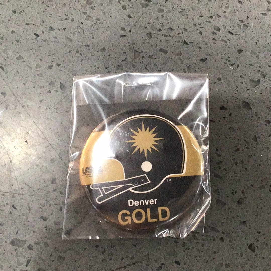 Denver Gold USFL Button – Overtime Sports