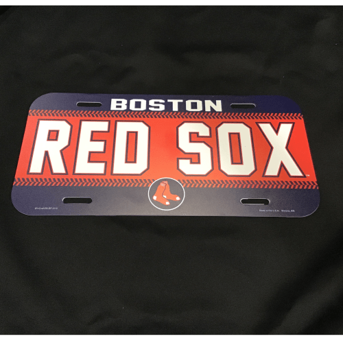 License Plate - Baseball - Boston Red Sox – Overtime Sports