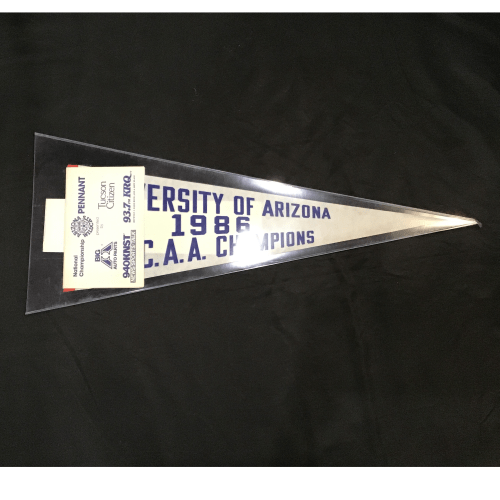 Team Pennant - Arizona Wildcats - NCAA 1986 Champs – Overtime Sports