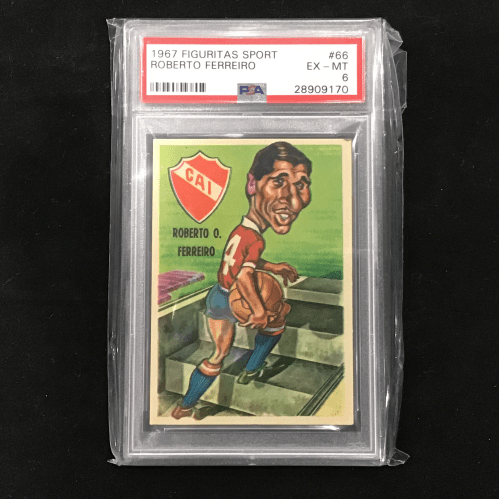 1967 Crack Figuritas Sport #66 Roberto Ferreiro - Graded Card - PSA 6 ...