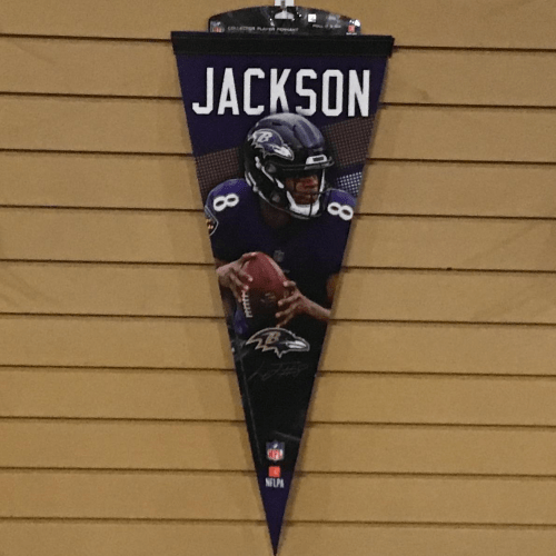Player Pennant - Football - Baltimore Ravens - Lamar Jackson – Overtime ...